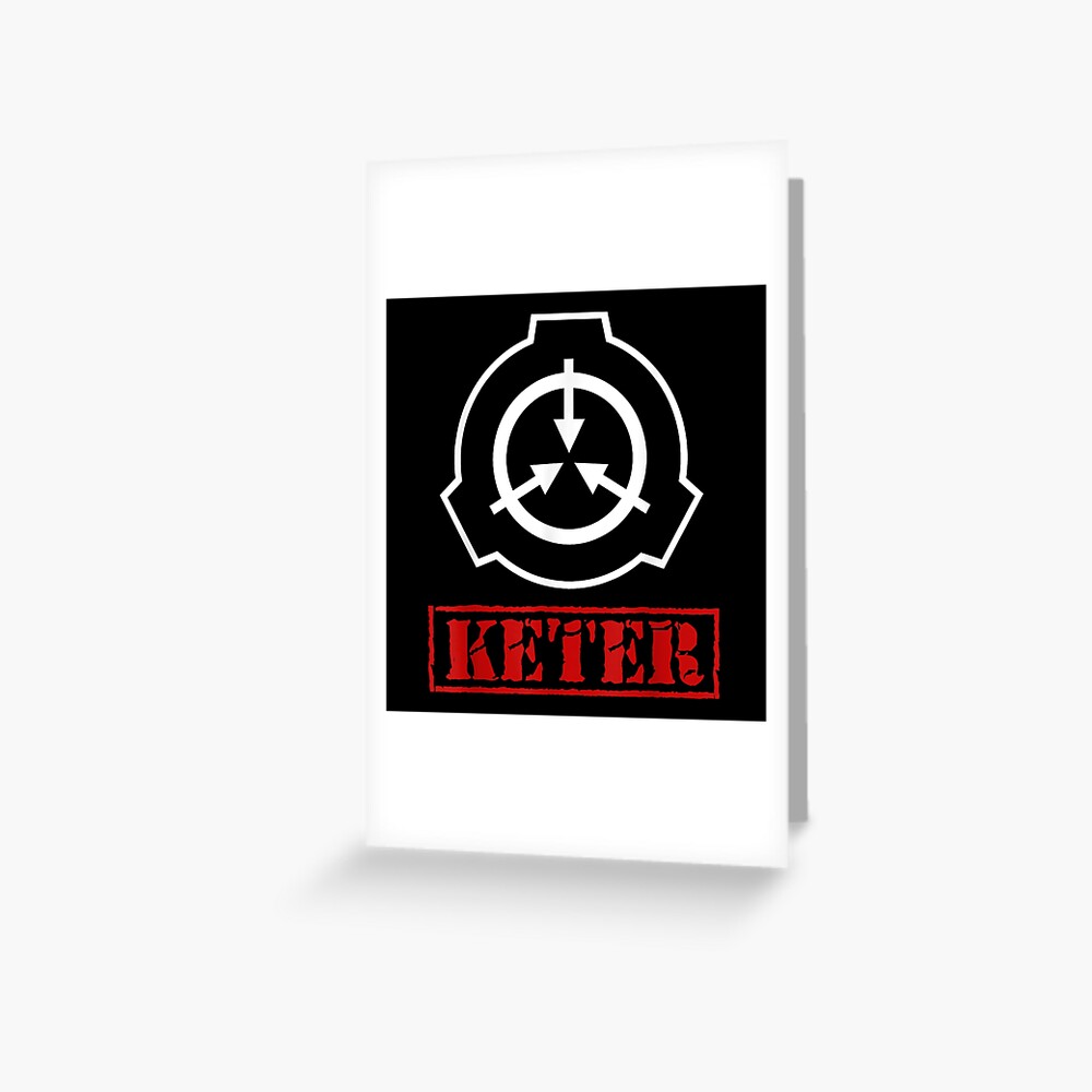 "SCP Logo Keter Class Distressed Scary" Greeting Card by ...
