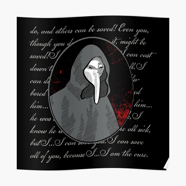 "SCP-049 Plague Doctor with Quote SCP Foundation" Poster by ...