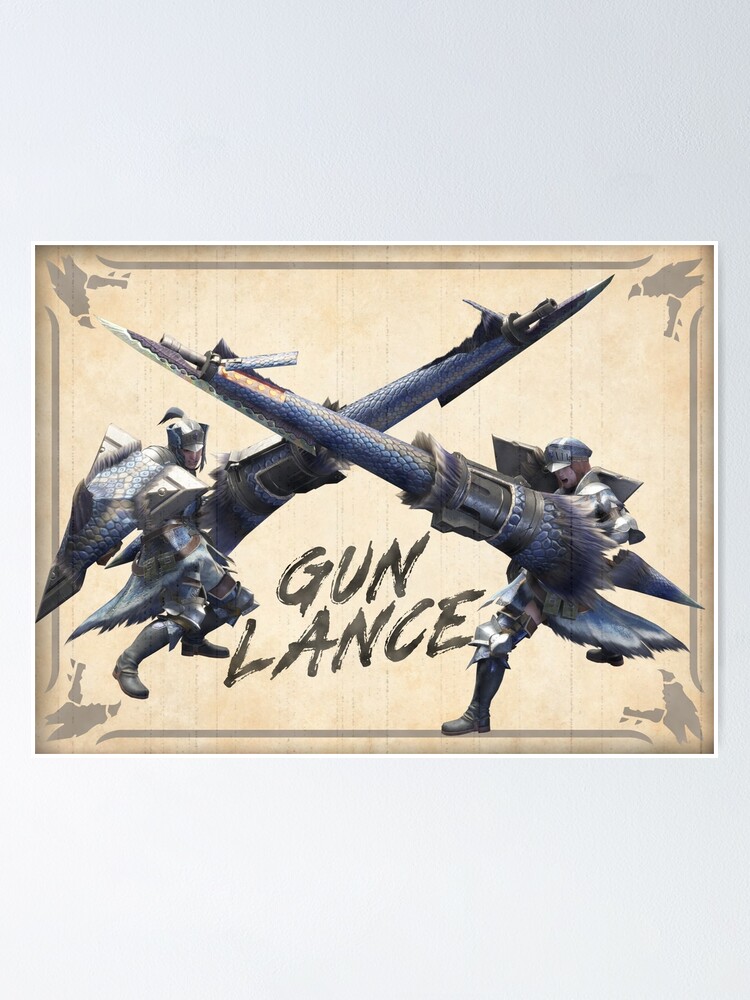 "Monster Hunter Rise - Gun Lance" Poster for Sale by VelvetZone | Redbubble