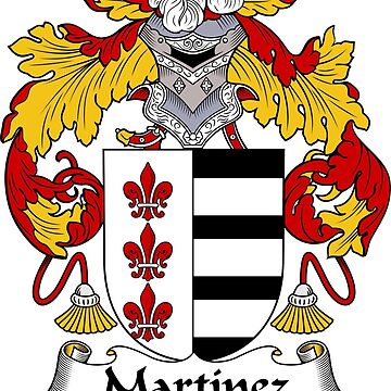 "Martinez Coat of Arms/Family Crest" Sticker for Sale by William Martin ...