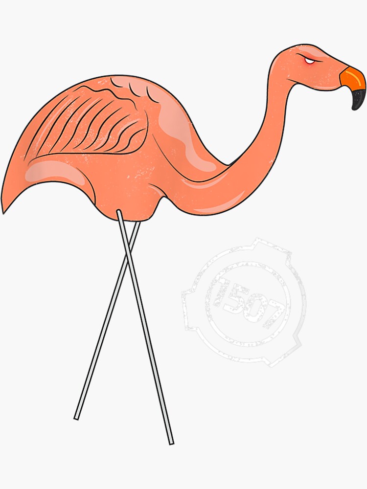 "SCP-1507 Pink Flamingos SCP Foundation" Sticker for Sale by ...