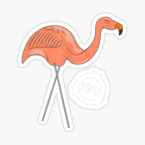 "SCP-1507 Pink Flamingos SCP Foundation" Sticker for Sale by ...