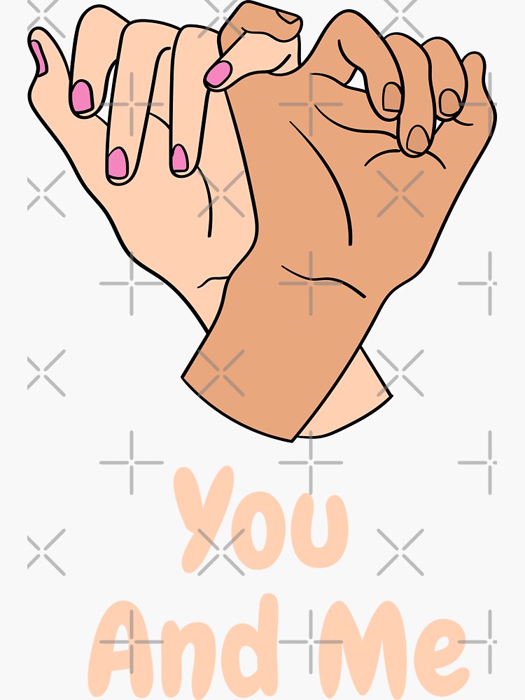 "You And Me" Sticker for Sale by Ani1111 | Redbubble