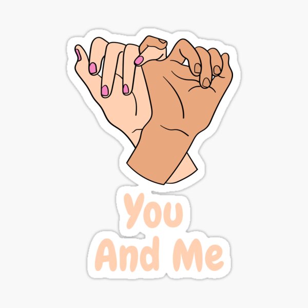 "You And Me" Sticker for Sale by Ani1111 | Redbubble