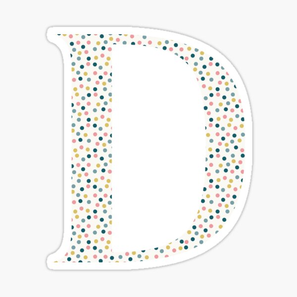 "Letter D" Sticker for Sale by SkandiCat | Redbubble