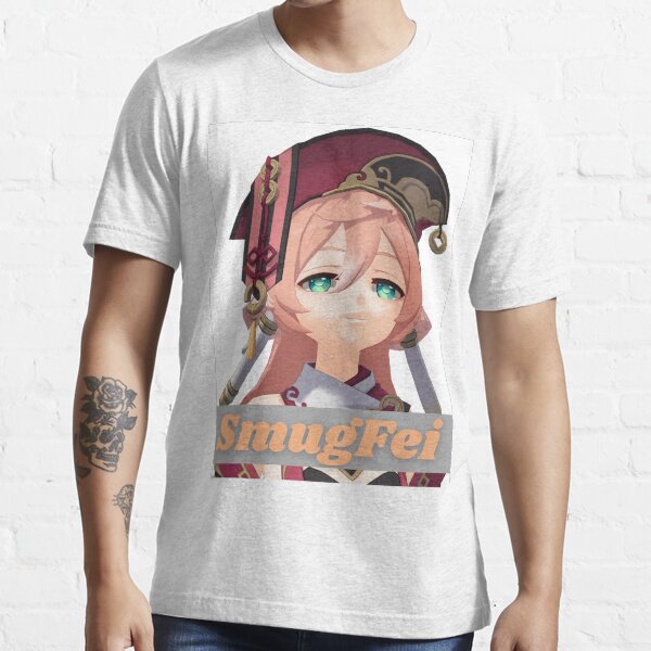 "Yanfei Smug face genshin impact" T-shirt by manari | Redbubble ...