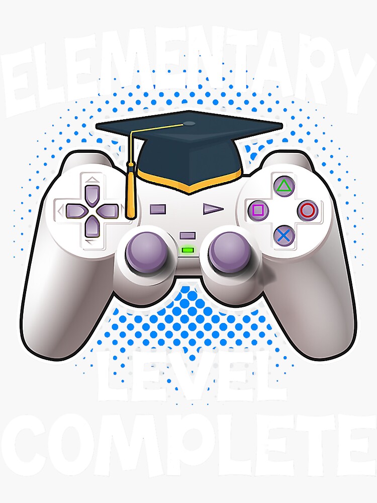 "Elementary Level Complete Gamer Class Of 2021 Graduation " Sticker by ...