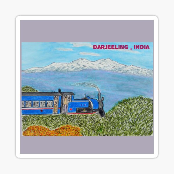 "Darjeeling Toy train , A heritage sight of India " Sticker by ...