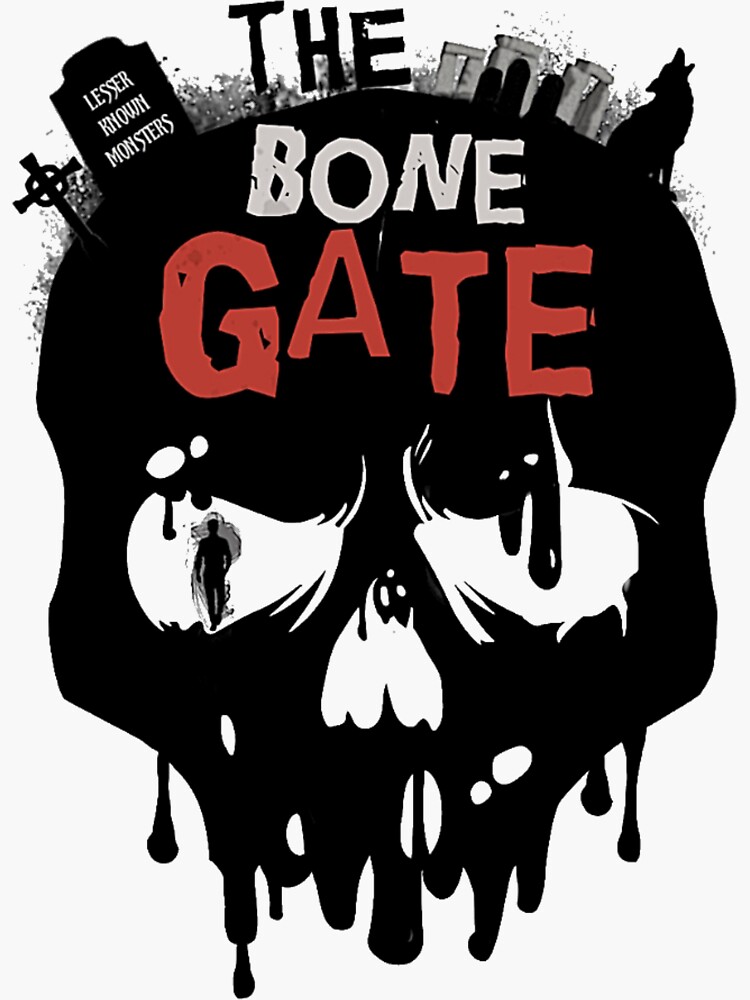 "The Bone Gate, Lesser Known Monsters" Sticker by Rory-Michaelson ...