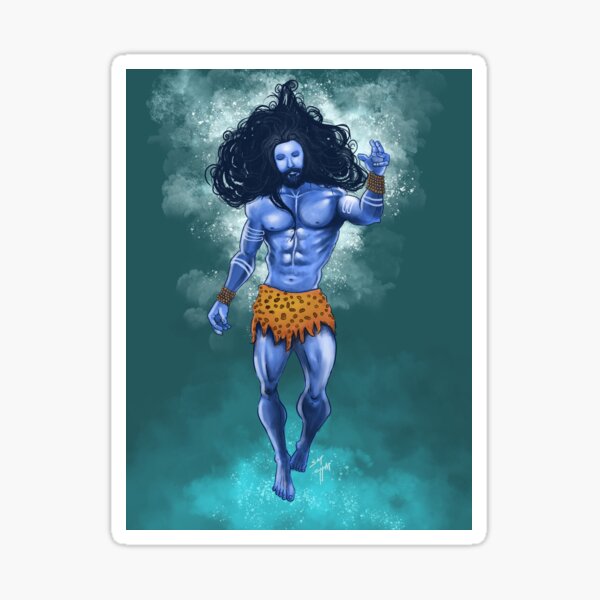 "Lord shiva printed " Sticker for Sale by satchat | Redbubble