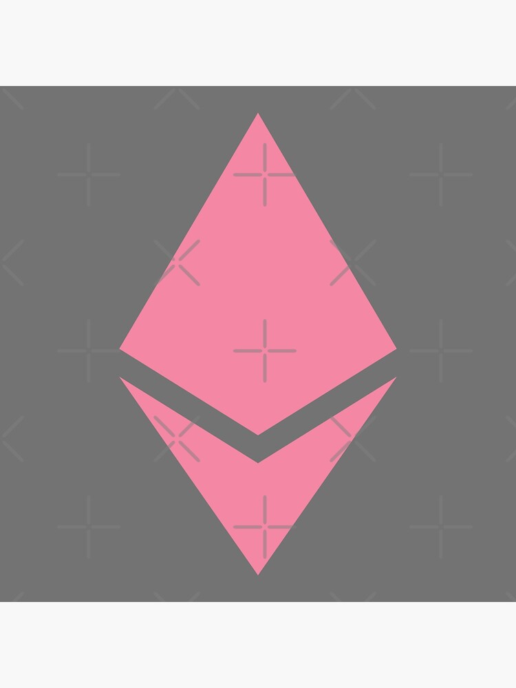 "2D Pink Ethereum Logo" Poster for Sale by Unworldly | Redbubble