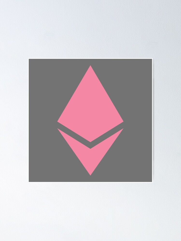 "2D Pink Ethereum Logo" Poster for Sale by Unworldly | Redbubble