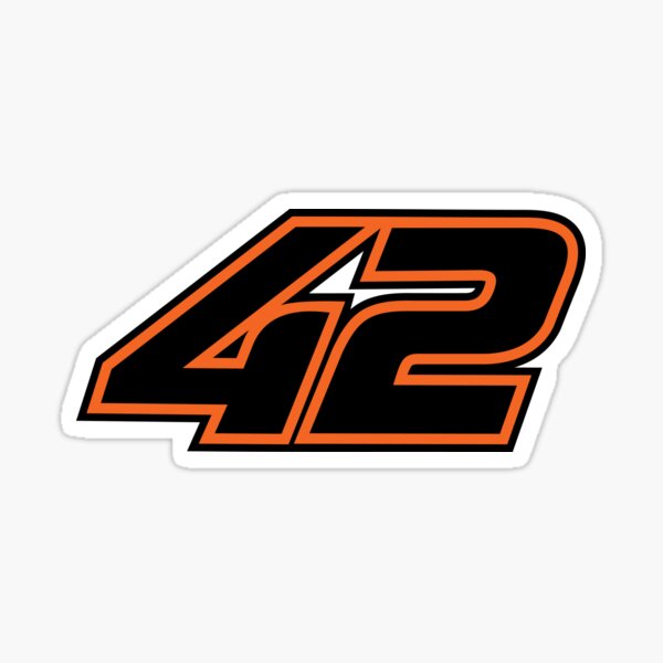 "Alex Rins Number 42 Black" Sticker for Sale by EazyTeezy | Redbubble