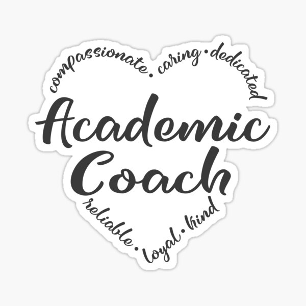 "Academic coach, Instructional coach" Sticker by brackerdesign | Redbubble