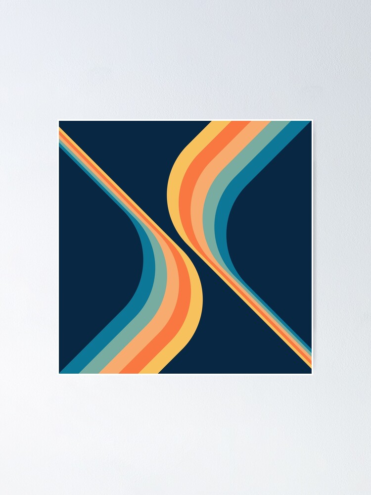 "Colorful retro wings" Poster by BattaAnastasia | Redbubble