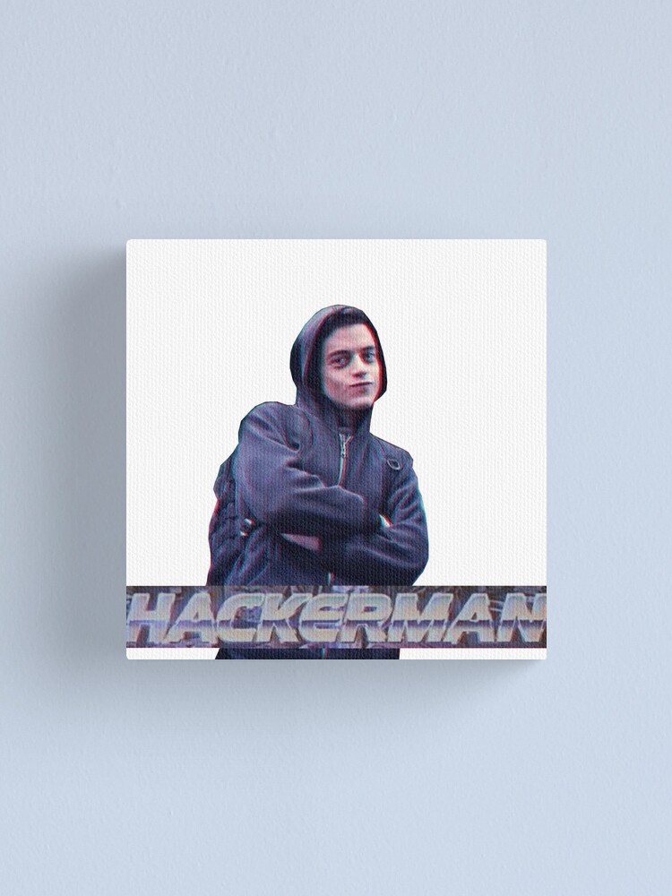 "HACKERMAN -Mr Robot " Canvas Print by jackthedoggo | Redbubble