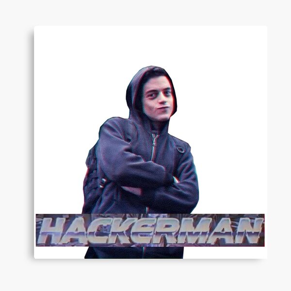 "HACKERMAN -Mr Robot " Canvas Print by jackthedoggo | Redbubble