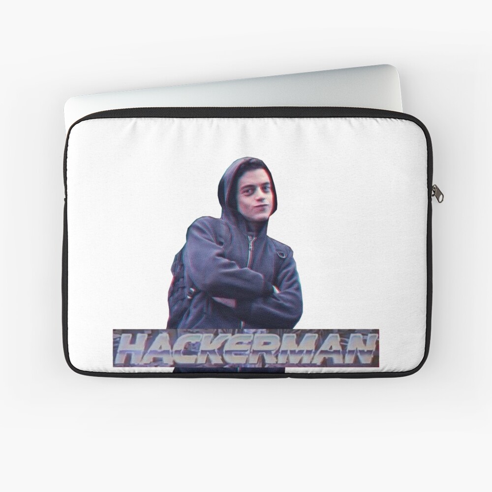"HACKERMAN -Mr Robot " Laptop Sleeve for Sale by jackthedoggo | Redbubble