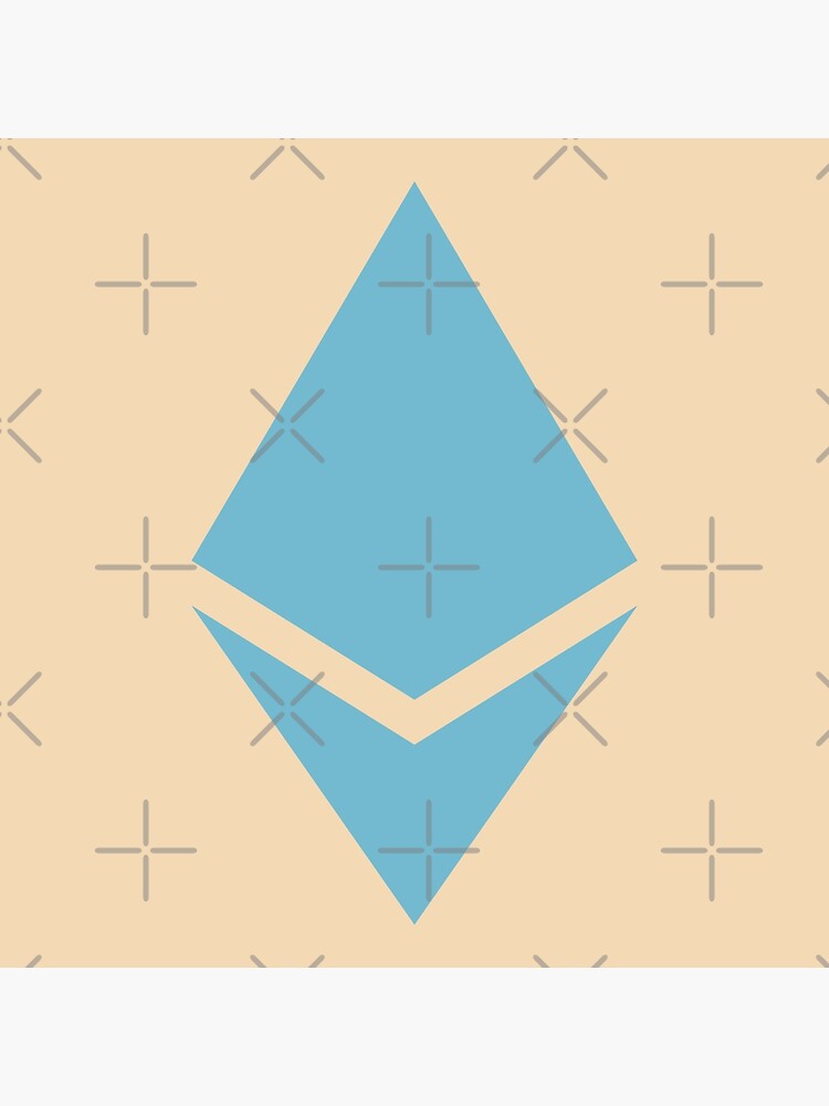"2D Light Blue Ethereum Logo" Photographic Print for Sale by Unworldly ...