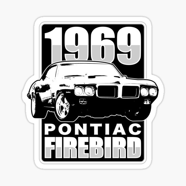 "1969 Pontiac Firebird" Sticker for Sale by DiabloLavori | Redbubble