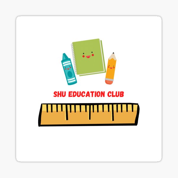 "SHU Education Club" Sticker for Sale by sofiadebrot | Redbubble