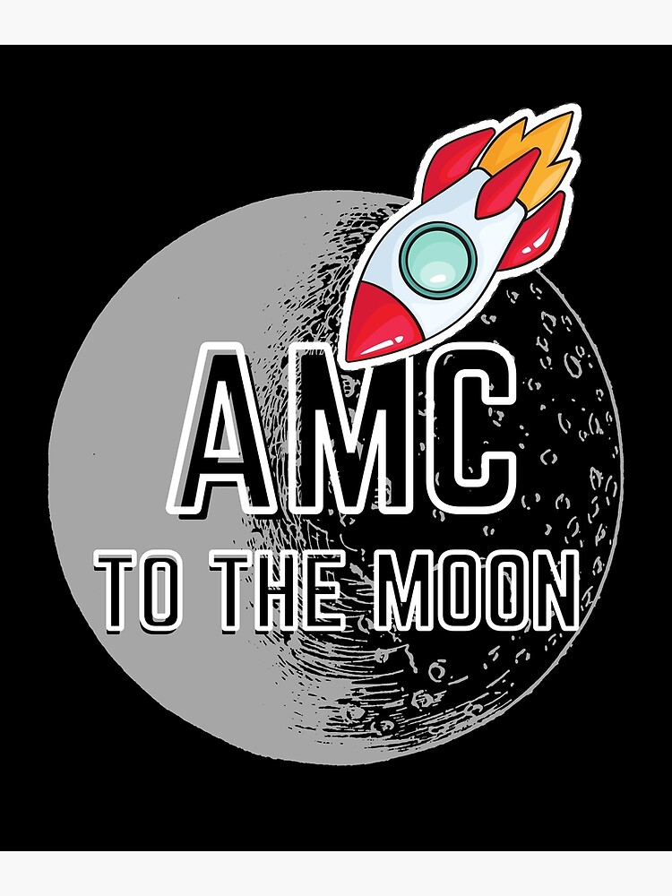 "AMC Rocket To The Moon T-shirt" Poster for Sale by SomsayDesign ...