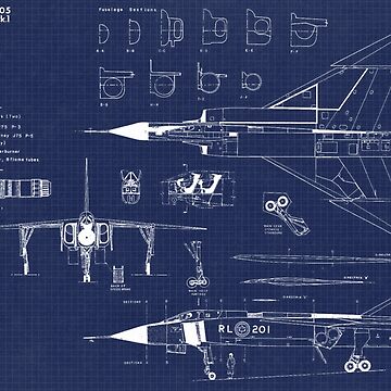 "Avro CF-105 Arrow Mk.1 Blueprint " Poster for Sale by Aussiemandias ...
