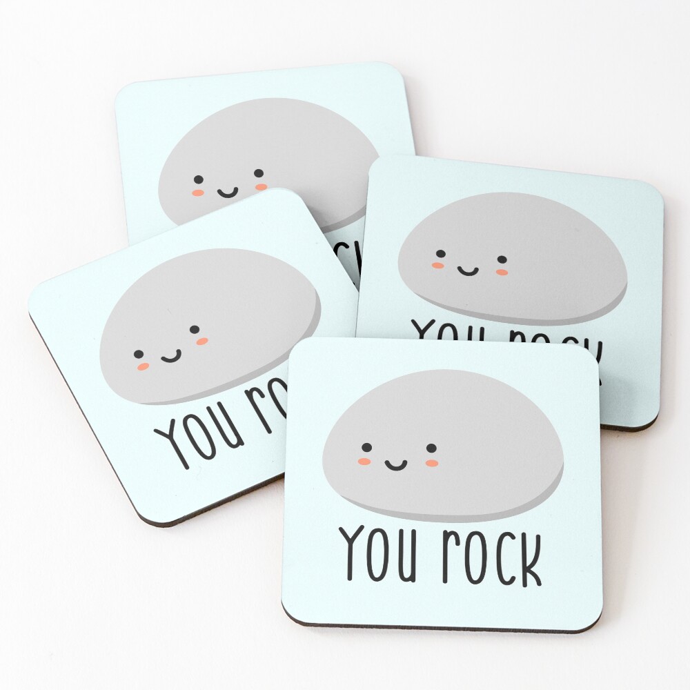 "You Rock Encouragement" Sticker for Sale by CuteCrew | Redbubble