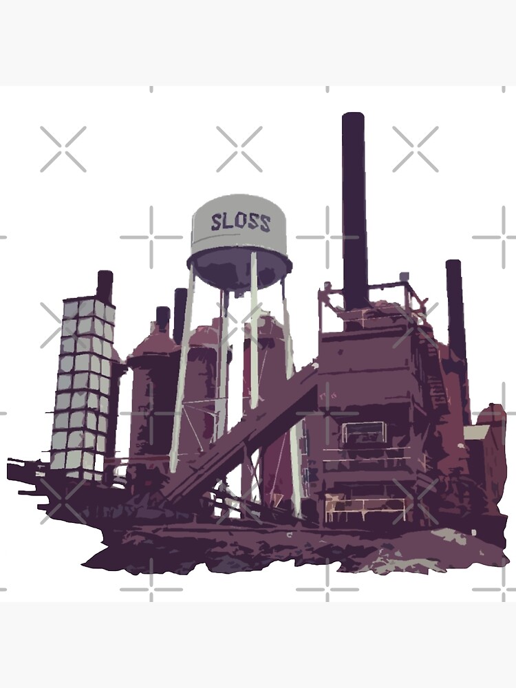 "Sloss Furnace Birmingham Alabama Magic City" Art Print by Statepallets ...