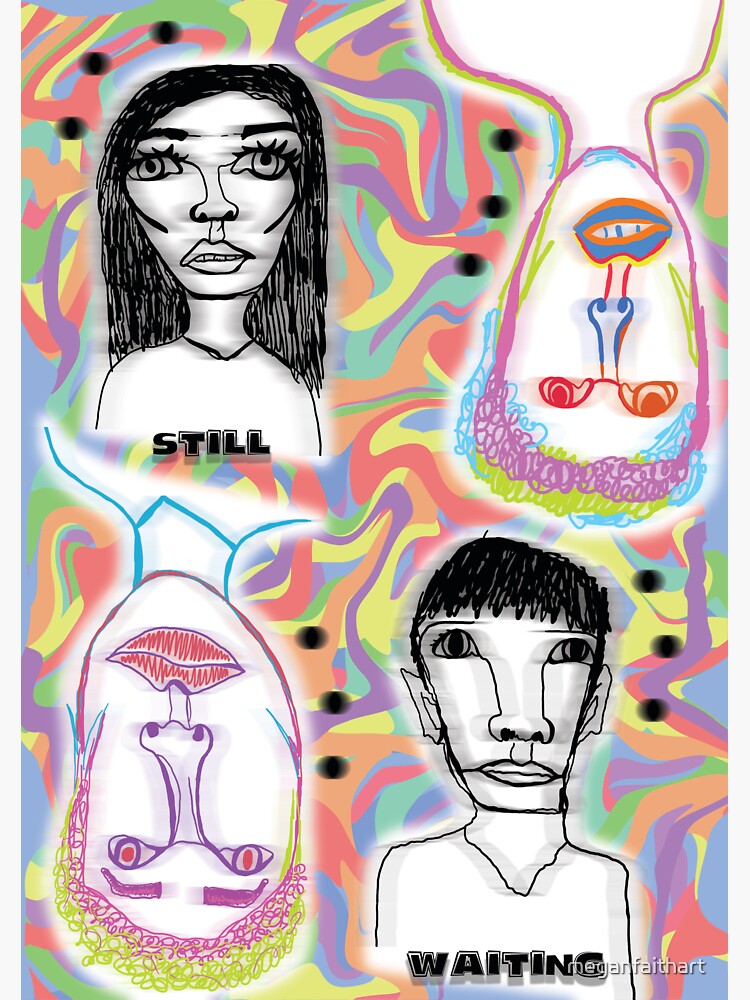 "Still Waiting" Sticker for Sale by meganfaithart | Redbubble