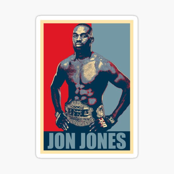 "Jon Jones Hope" Sticker by Nikoladownes | Redbubble