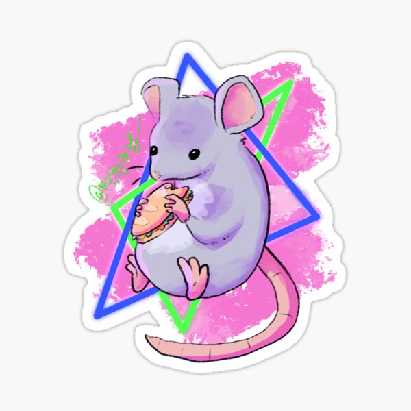 "Sandwich Rat" Sticker for Sale by MiistyArts | Redbubble