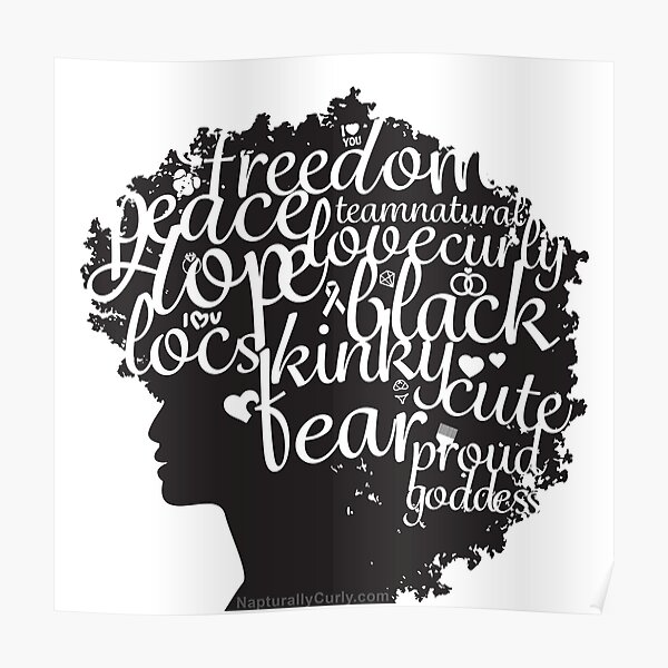 Afro Word Art Posters | Redbubble