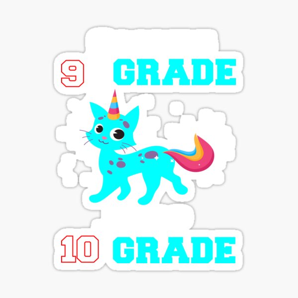 "Goodbye 9st Grade Hello 10nd Last Day Of School Graduation" Sticker ...