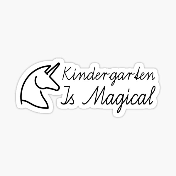 "Kindergarten is Magical" Sticker for Sale by moha34 | Redbubble