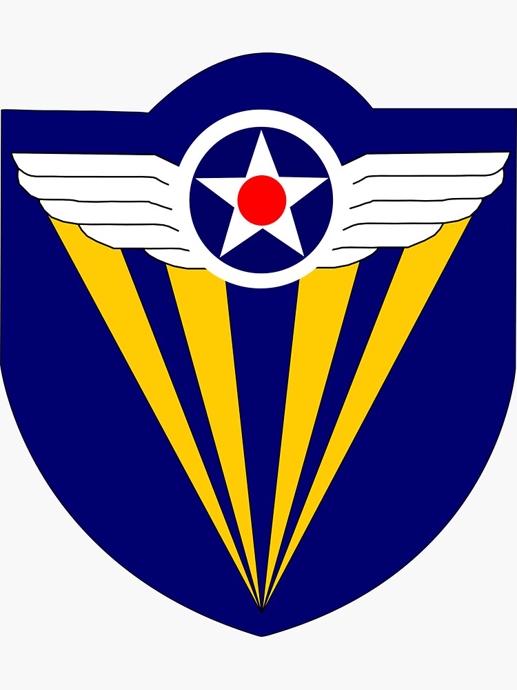 "Fourth Air Force - USA" Sticker for Sale by wordwidesymbols | Redbubble