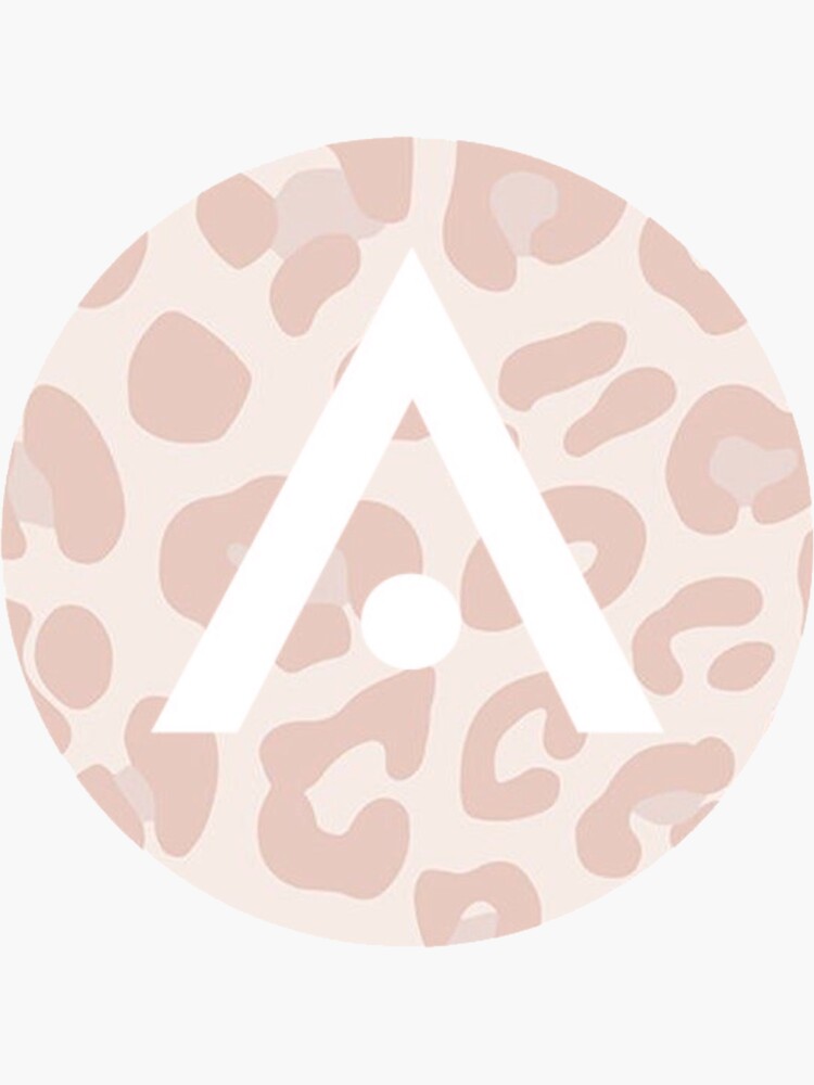 "Light Pink Cheetah Print Aveda Logo" Sticker for Sale by Dalaura ...