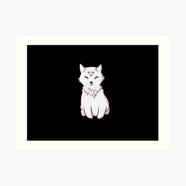 "Jujutsu Kaisen Divine Dog (White)" Art Print by Iljira | Redbubble