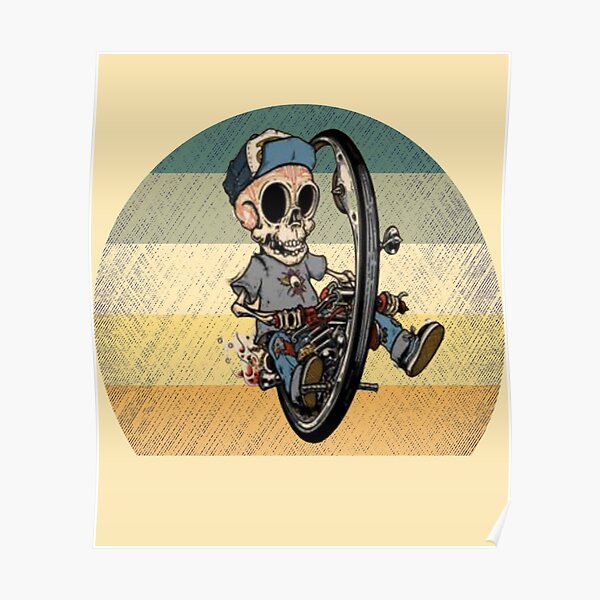 "Zombie Bicycle-Aesthetic Apocalypse Survival Essentials-1" Poster by ...