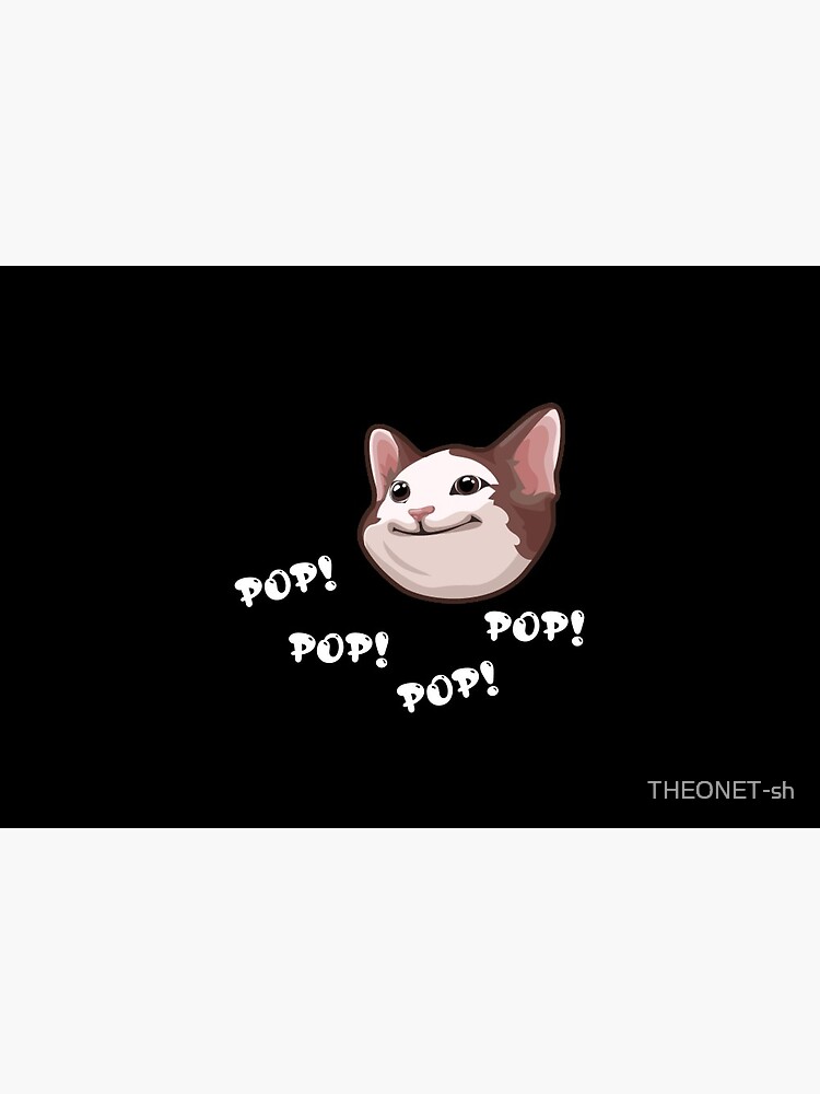 " Pop !Cat funny meme cat noir and ladybug pop" Mask for Sale by ...