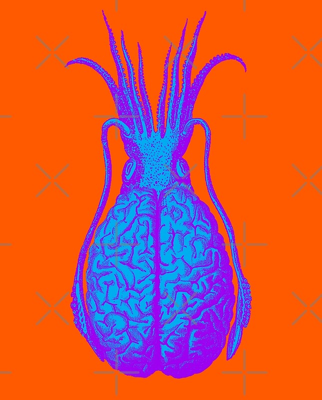 "Psychedelic Squid Brain" by monsterplanet | Redbubble
