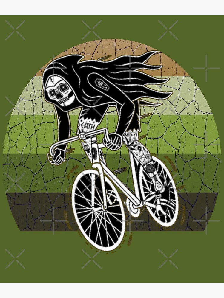 "Zombie Bicycle-Aesthetic Apocalypse Survival Essentials-4" Poster by ...