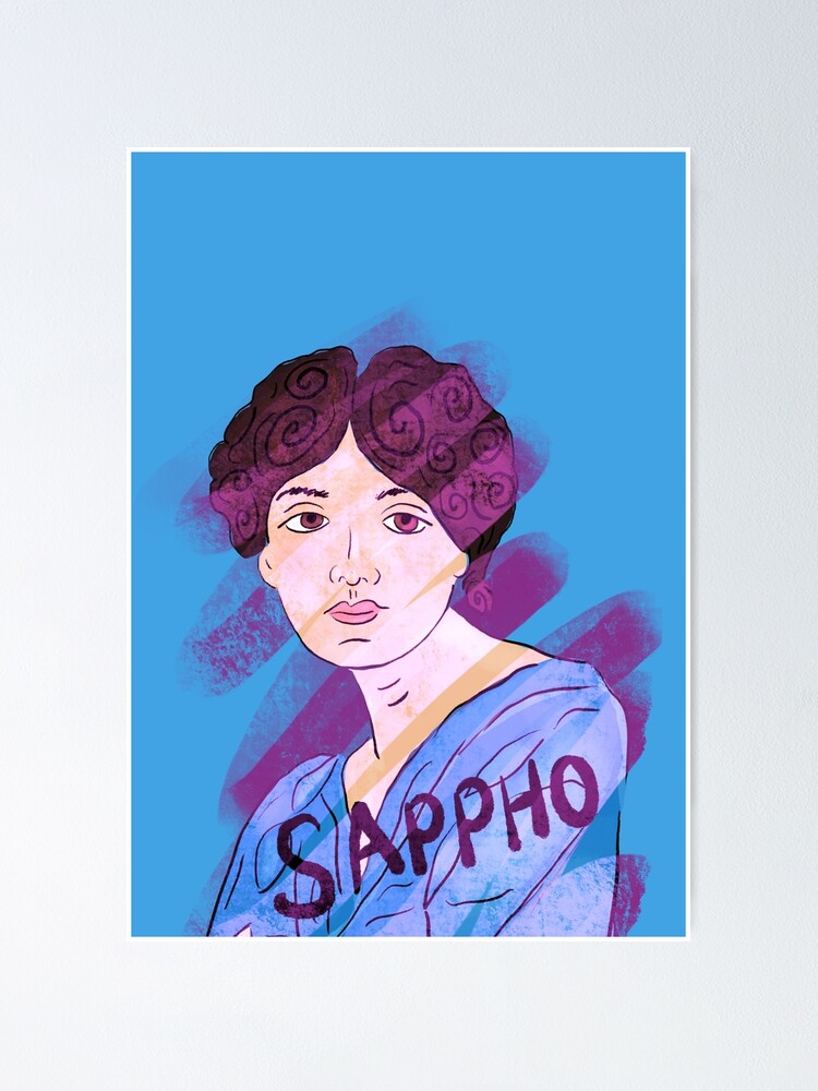 "Sappho Greek statue illustration" Poster by iliketeas | Redbubble