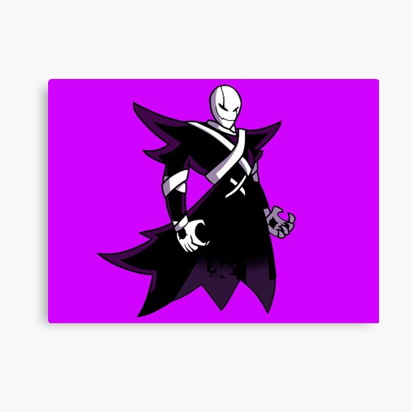 X Gaster Fnf Version Underverse Character Canvas Print By Abrekart Redbubble