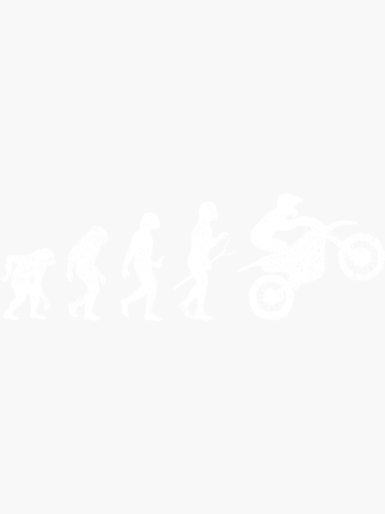 "Motocross Evolution" Sticker by Shirtcaesar | Redbubble