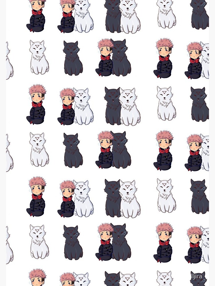 "Jujutsu Kaisen - Yuji & Divine Dogs" Spiral Notebook by Iljira | Redbubble