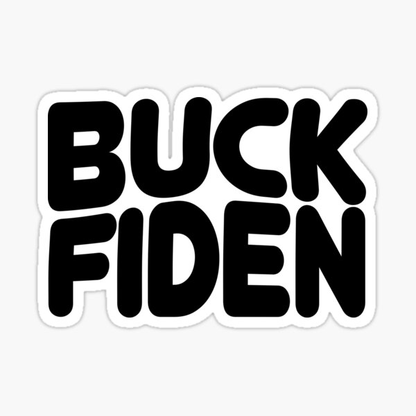 "Buck Fiden" Sticker for Sale by artvia | Redbubble