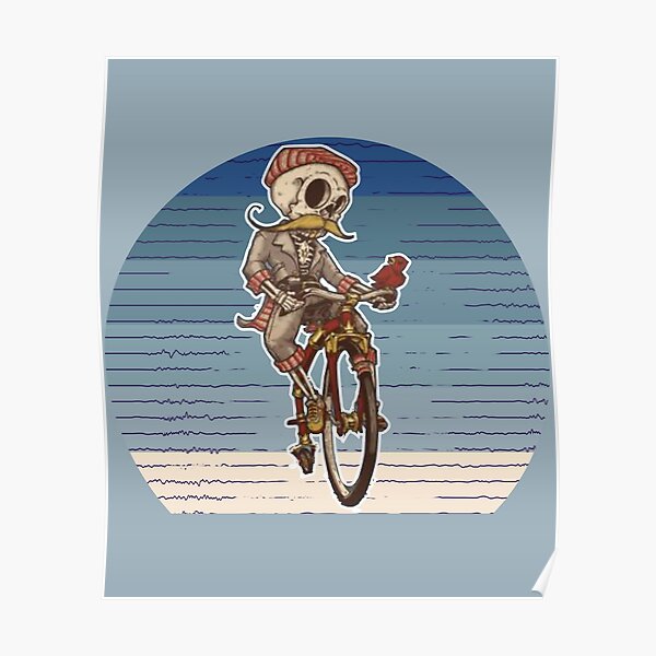 "Zombie Bicycle-Aesthetic Apocalypse Survival Essentials-9" Poster for ...