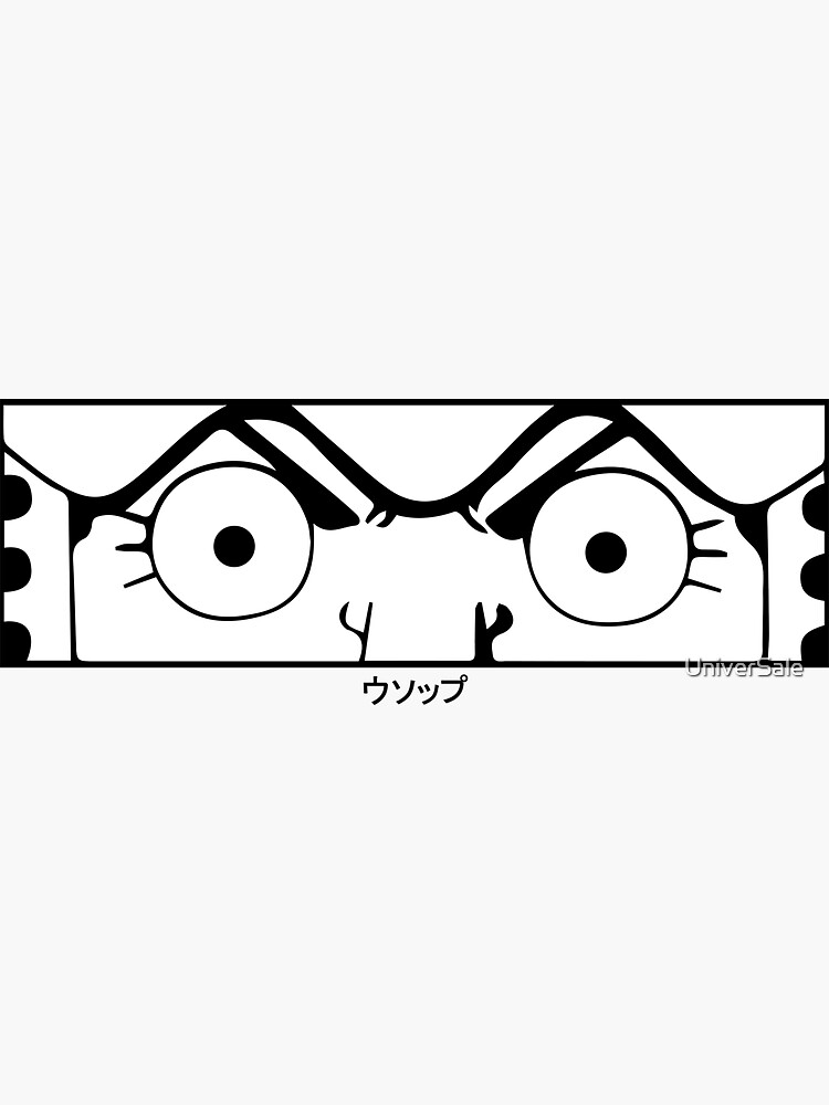 "One piece : Usopp eyes - Manga" Sticker for Sale by UniverSale | Redbubble