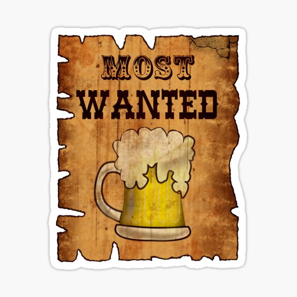 "Most wanted" Sticker by BooPooBeeDooArt | Redbubble